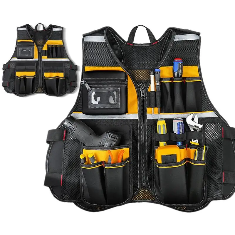 Workwear-Allround-Work-Tool-Vest-Safety-Vest-With-Multi-pockets-Heavy ...