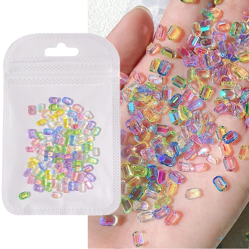 Iridescent-Ice-Cube-for-Nail-Art-Crystal-Sugar-Octagon-Design-Resin ...
