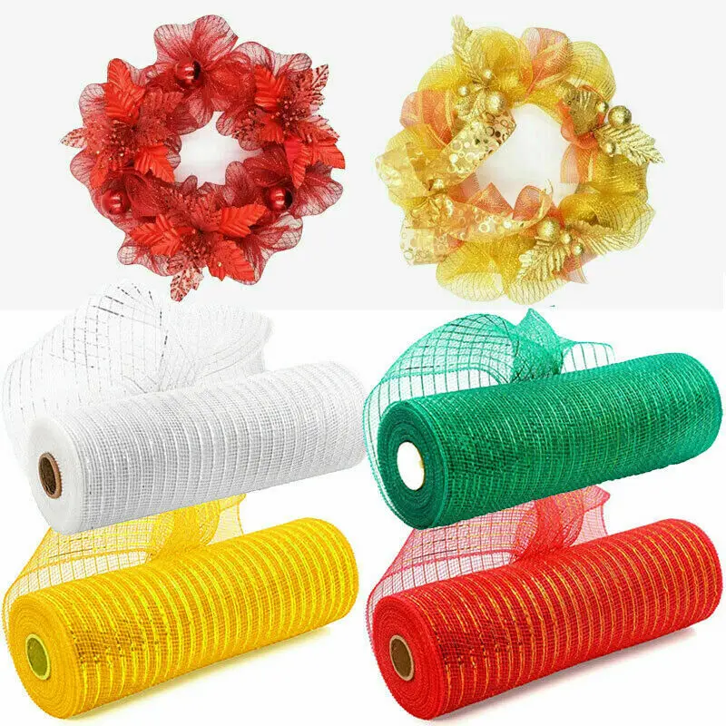Deco-Mesh-Rolls-25cm-X-10yd-Roll-14-Colours-Available-Christmas ...