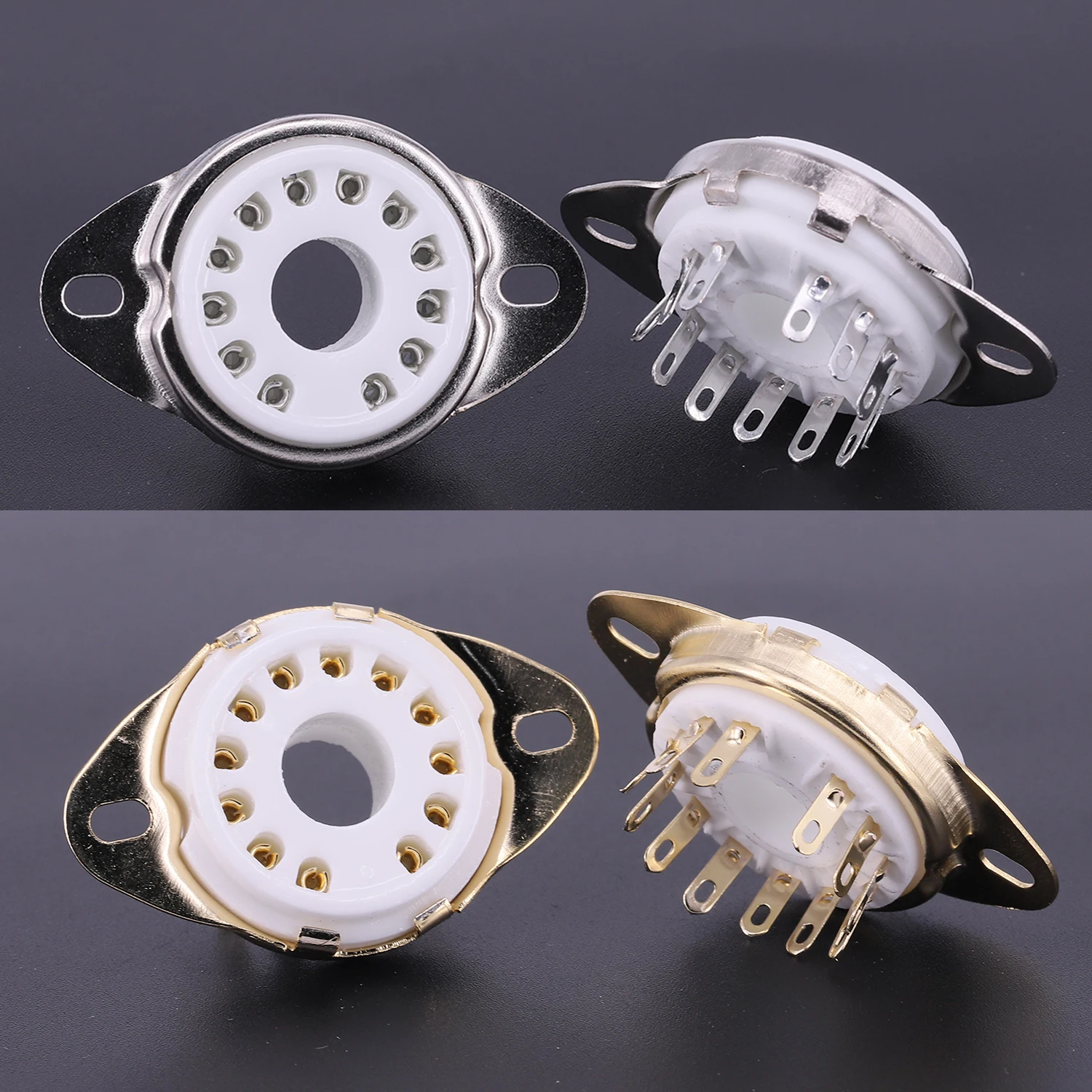 12Pins-B12C-Ceramic-Tube-Socket-GZC12-1-F-Valve-Base-for-50CA10-6CA10 ...