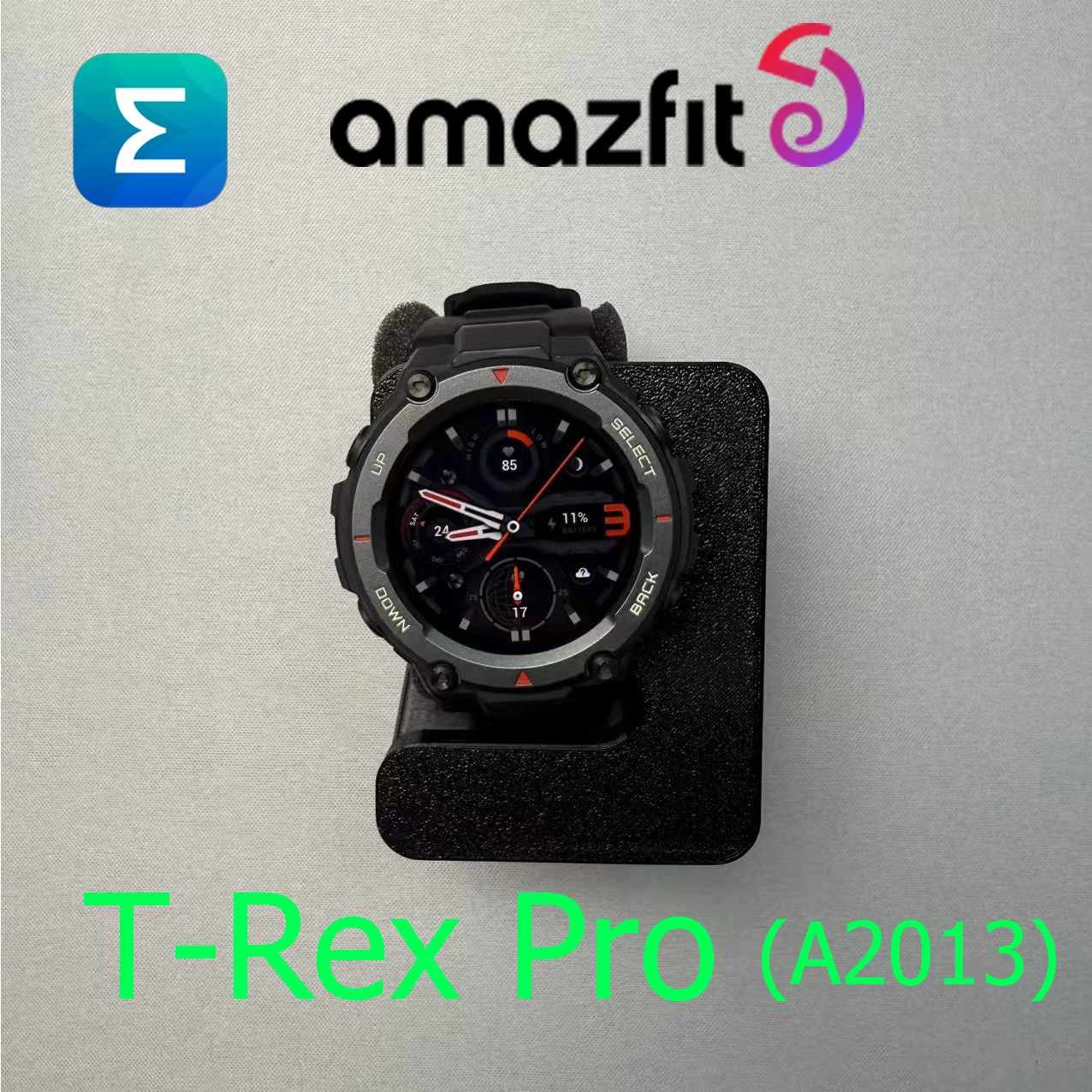 Amazfit T-Rex Pro (A2013) Black SmartWatch(Second-hand) AMOLED HDheart ...