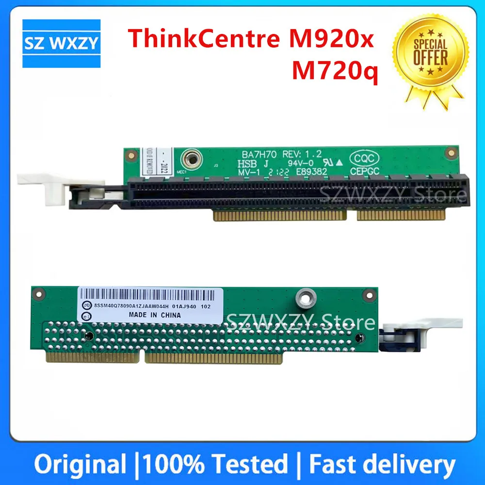 Adapter PCI-E 16X Riser Card For Lenovo ThinkCentre Tiny M920q M720q ...