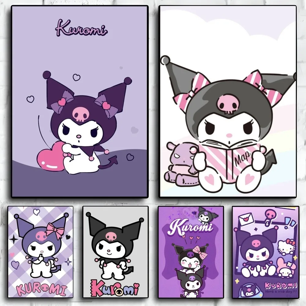 1PC-KAWAII-SANRIO-Kuromi-Poster-Self-adhesive-Art-Waterproof-Paper ...