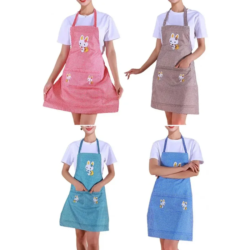 Women-Apron-Practical-Kitchen-Apron-Cartoon-Rabbit-Printed-Sleeveless ...