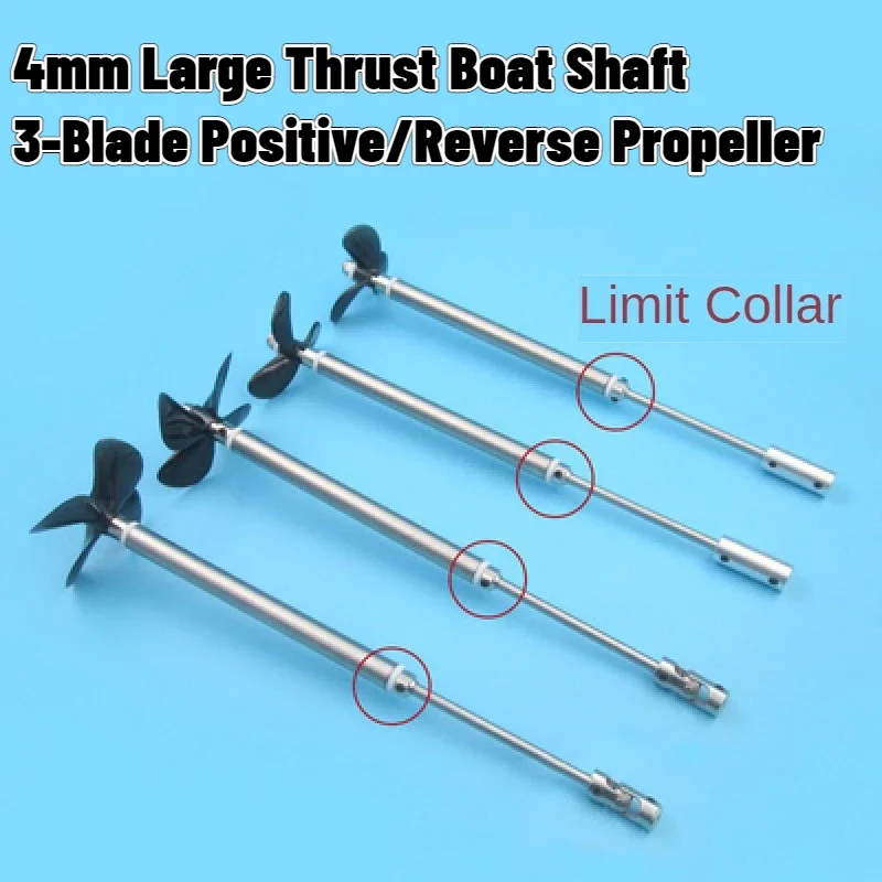 1pc-4mm-L20cm-StainlessSteel-RC-Boat-Shaft-3-Blade-Positive-Reverse ...