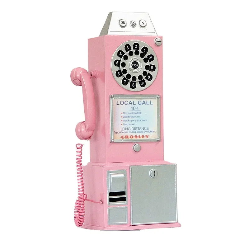 Retro-corded-phone-wall-hanging-decoration-milk-tea-shop-bar-restaurant ...