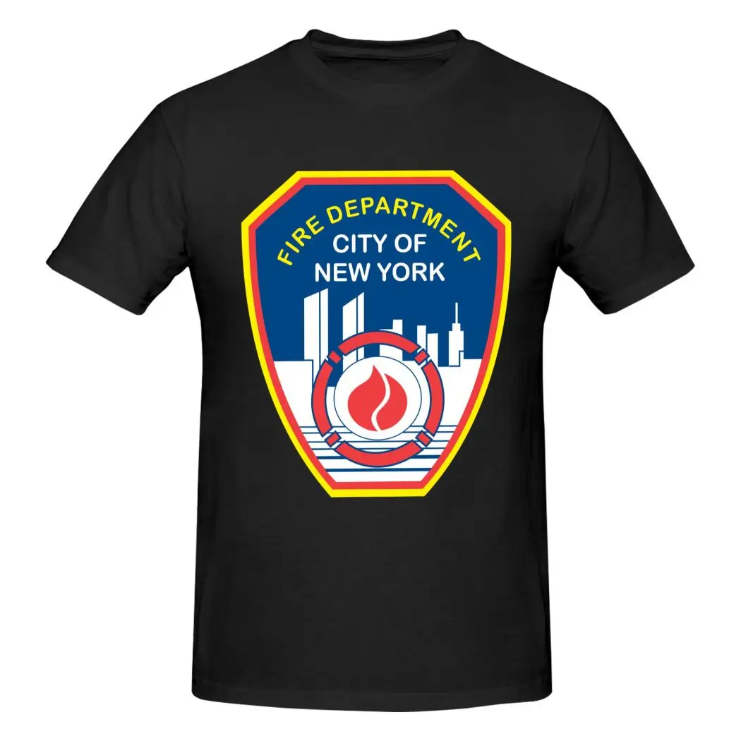 Casual T-Shirt FDNY Men T Shirts Fashion Short sleeve Crewneck Tee ...