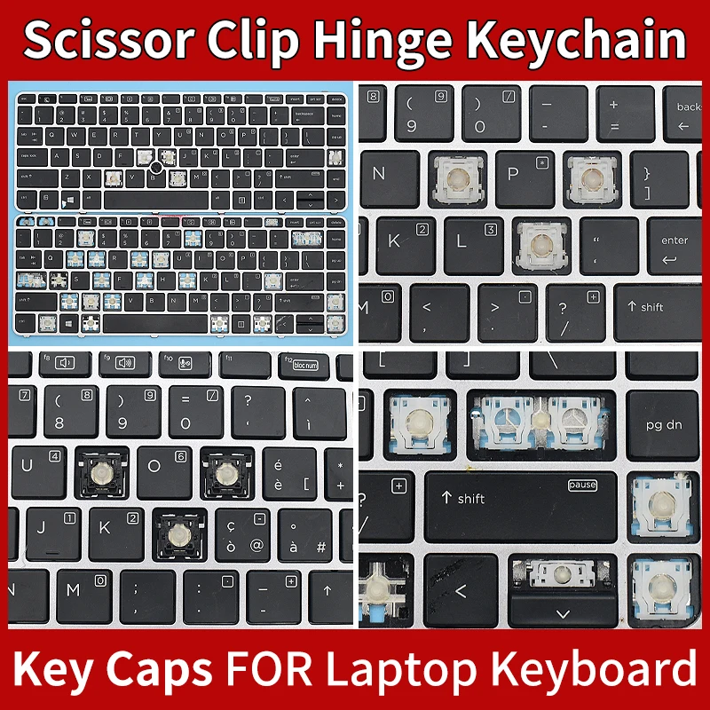 Replacement-Keycaps-Scissor-Clip-Hinge-For-HP-Elitebook-740-745-840-G3 ...