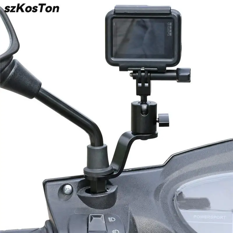 Motorcycle-bracket-Mount-Rearview-Mirror-Supporter-Ride-for-Gopro-13-12 ...