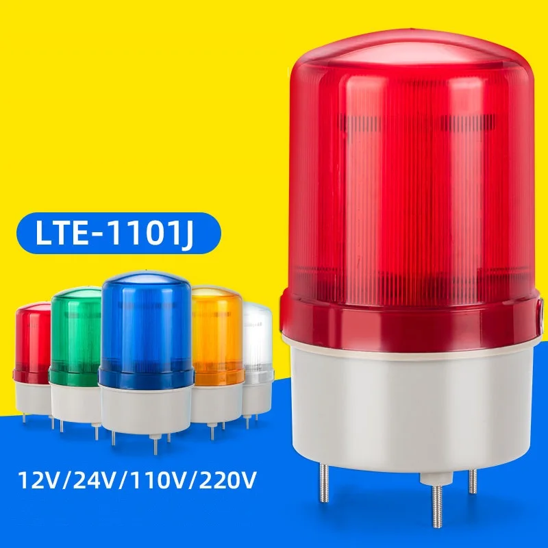 LTE-1101-Rotary-Warning-Light-LED-Hazard-Alarm-Flashing-Lamps-12V-24V ...