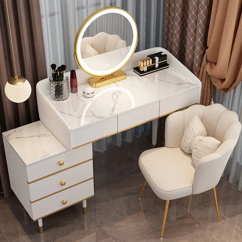 Modern Dresser With Mirror And Chair