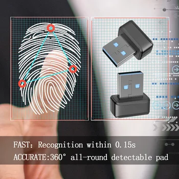 USB Fingerprint Key Reader For Windows 7/8/10/11 Hello Security Key ...