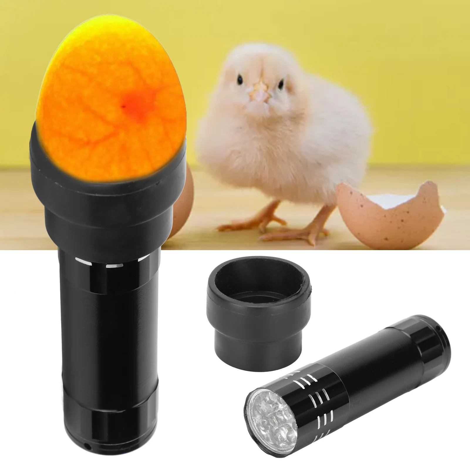 Egg Tester Egg Candler Tester 9 Lamp Cool Light Egg Candler with ...