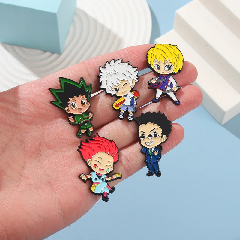 HUNTER x HUNTER Hisoka Soft Enamel Brooches Pin Anime Cartoon Character ...
