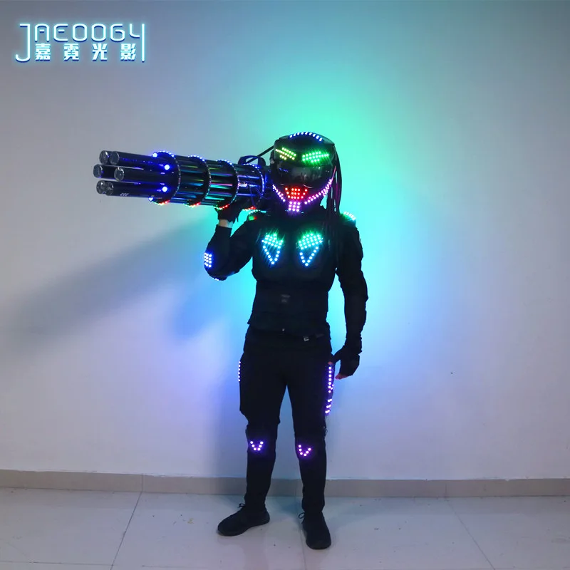 LED-Costume-Women-Luminous-Light-Up-Space-Helmet-Perfomance-Wear ...