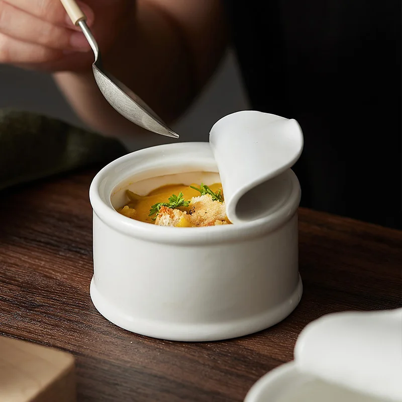Canned Shape Ceramic Pudding Dessert Bowl Specialty Sauce Bowls Soup ...
