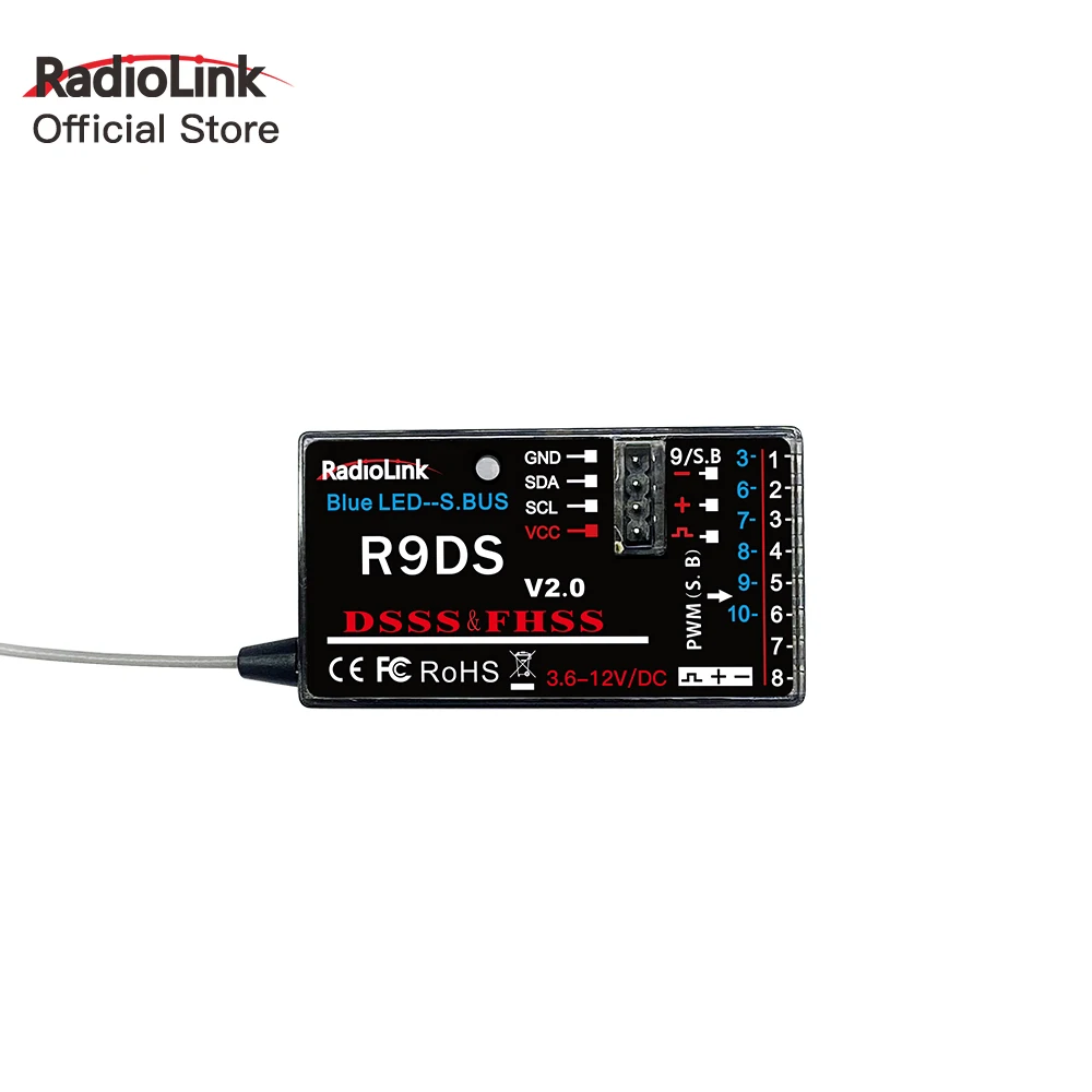 Radiolink-R9DS-RC-Receiver-9-Channels-Flight-Information-Transmission ...