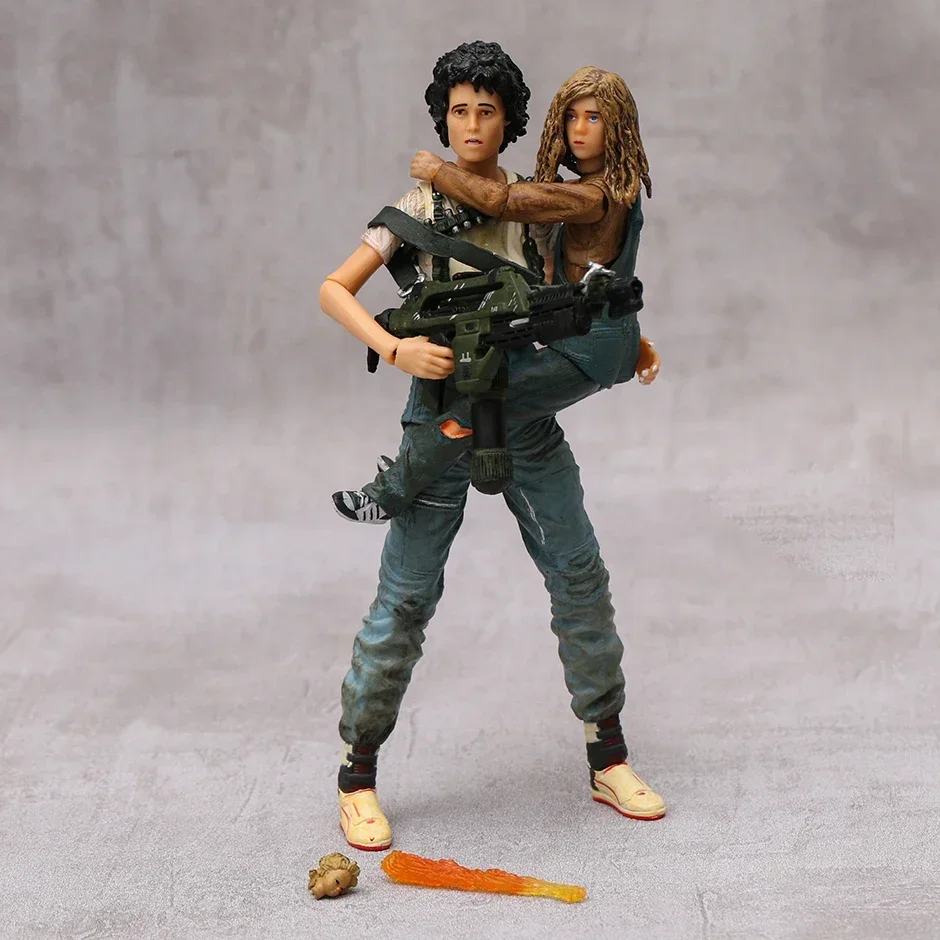 NECA-Aliens-rescucing-Newt-Deluxe-Set-figura-de-acci-n-modelo ...