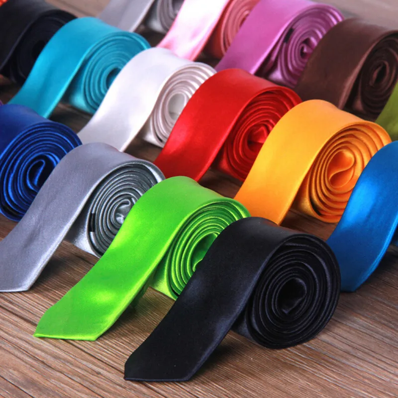 35-Colors-New-Mens-Stylish-5cm-Skinny-Solid-Color-Neck-Tie-Necktie-You ...
