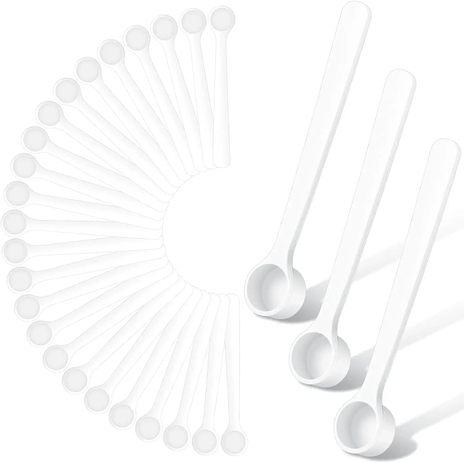 200Pcs 1.2ml/0.5g Mini Powder Scoops Mini Measuring Spoons Micro Powder ...