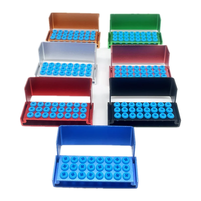 1pc-Dental-24-Holes-Burs-Holder-Silicone-Block-for-High-low-Speed-Burs ...