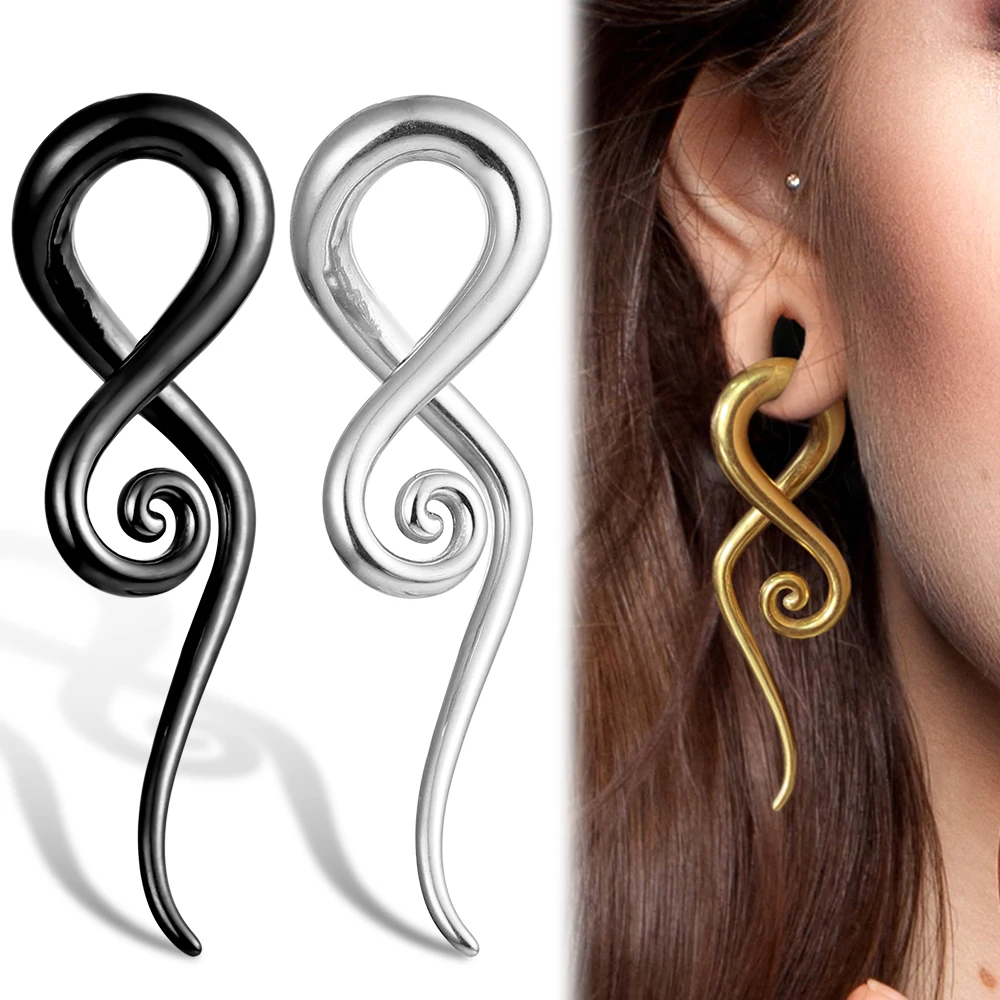 Giga-2-PCS-Stainless-Steel-Ear-Hanger-Stretcher-Weights-6mm-2g-Ear ...