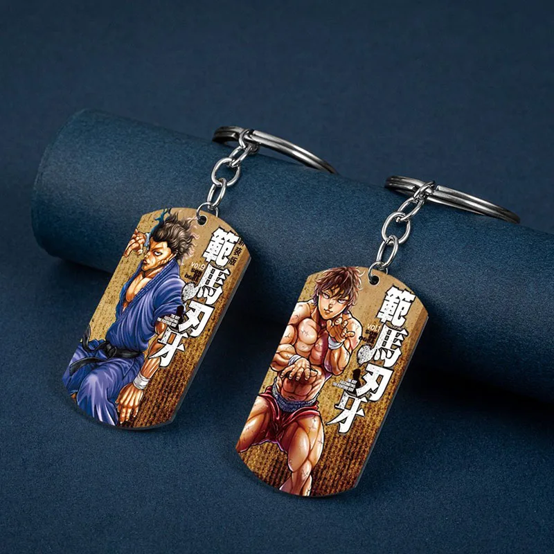 Anime-Hanma-Baki-Keychain-Cartoon-Figure-Hanma-Yujir-Biscuit-Oliva ...