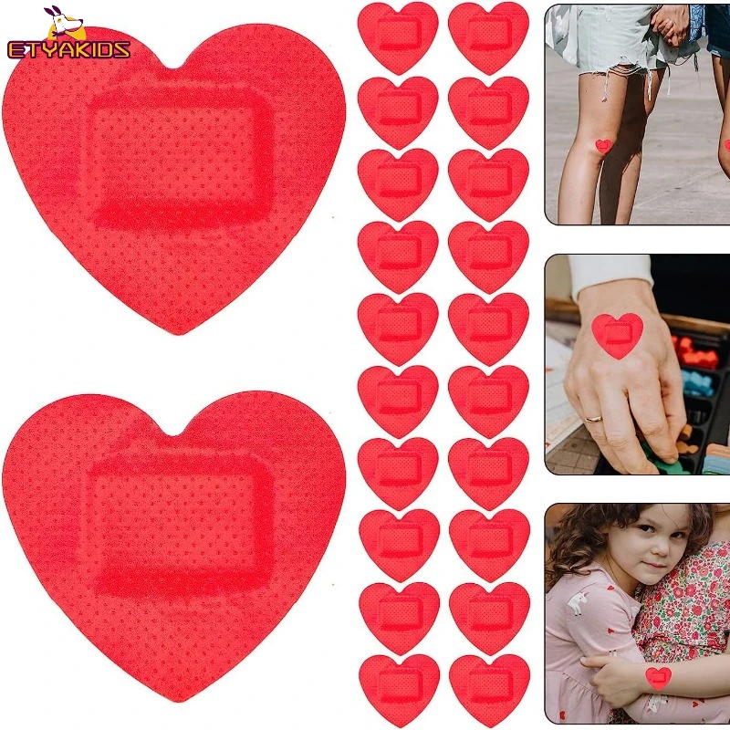 10pcs-Red-Heart-Band-Aid-Skin-Patch-for-Neck-Hickey-Love-Bite-Covering ...