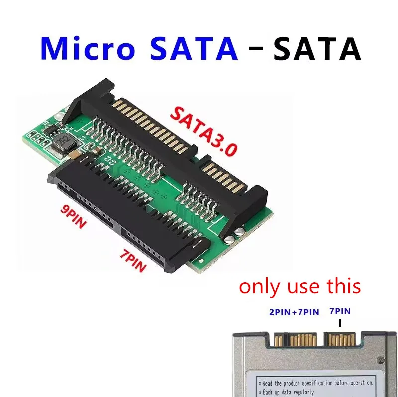 1-8-Inch-Mini-Micro-SATA-MSATA-to-7-15Pin-2-5Inch-Sata-Adapter ...