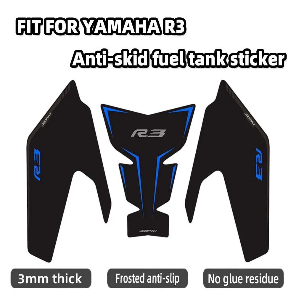 FIT-FOR-YAMAHA-R3-YZF-R3-YZFR3-2019-2024-2023-Motorcycle-Anti-Slip-Fuel ...