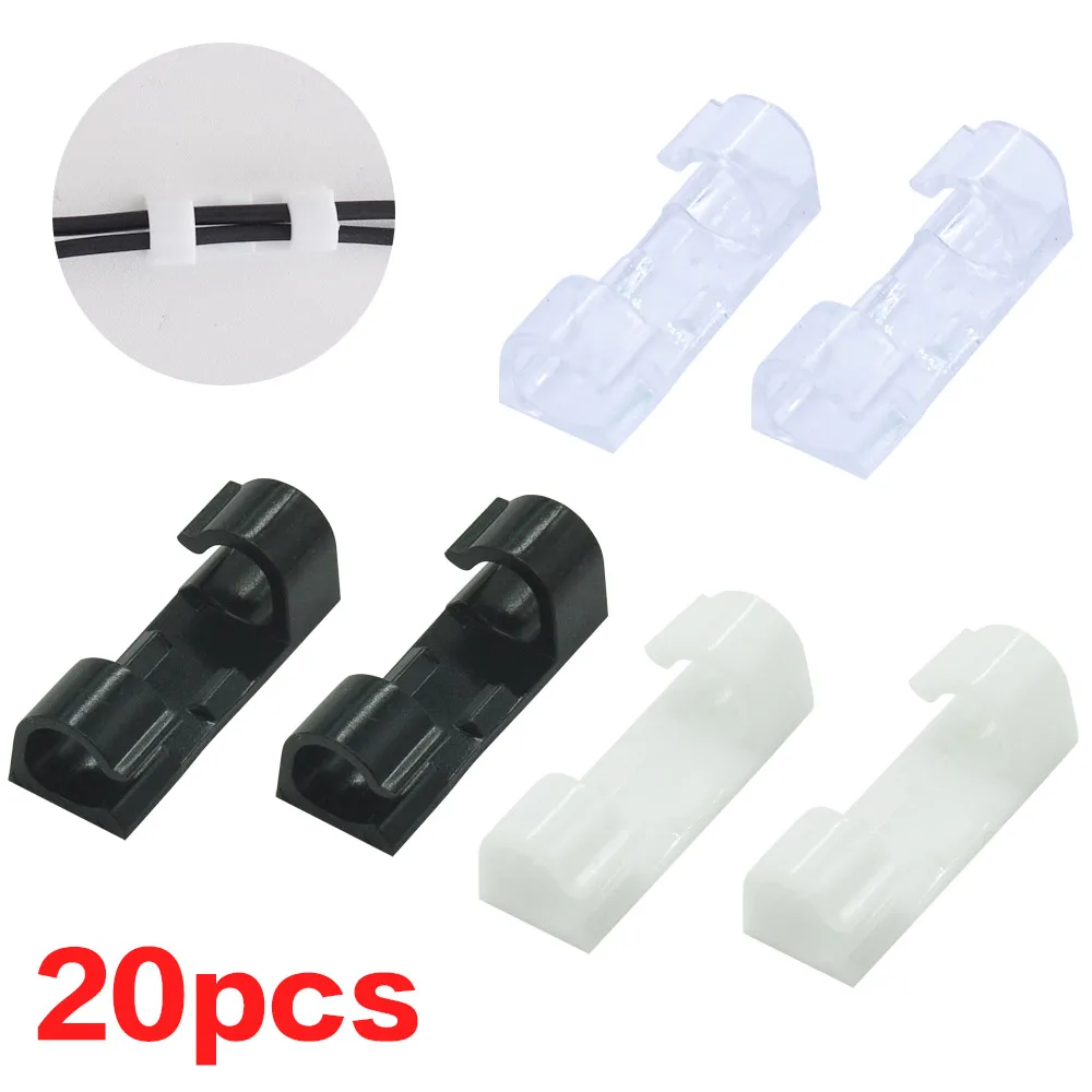 5/20PCS Cable Organizer Clips Cable Management Desktop & Workstation ...