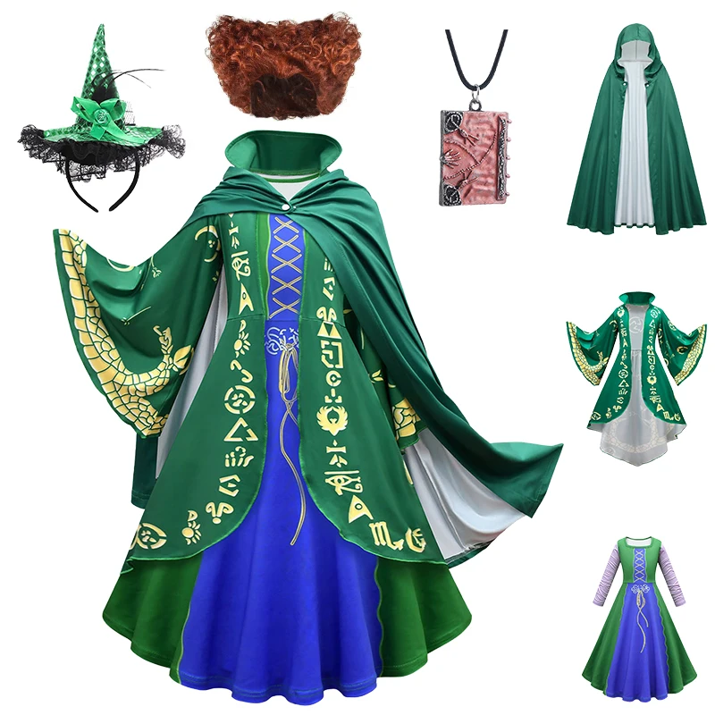 Hocus Pocus 2 Halloween Children Cosplay Costume Winter Carnival 2 ...