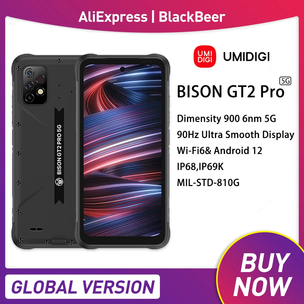 UMIDIGI BISON GT2 PRO スマートフォン ANDROID 12 SIMフリースマホ本体 8GB RAM 256GB ROM ...