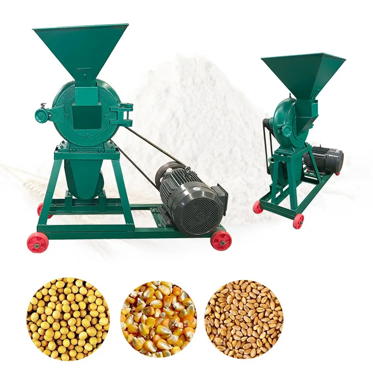 Home Use Electric Corn Maize Mill Machine Small Self-Suction Rice Bean ...