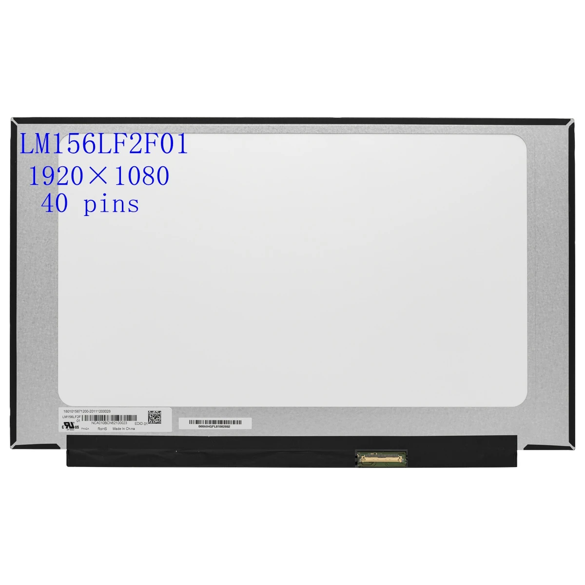 15-6-inch-LED-LCD-Screen-Panel-LM156LF2F01-LM156LF2F-01-EDP-40-Pins ...