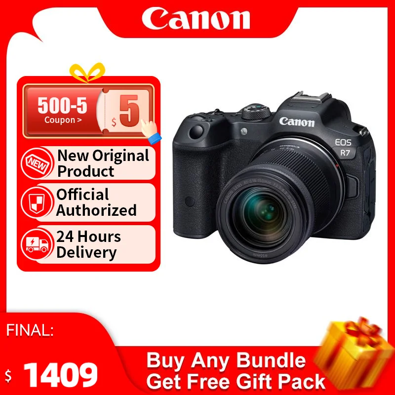 Canon-EOS R7 Câmera Digital Mirrorless Profissional, APS-C Flagship ...