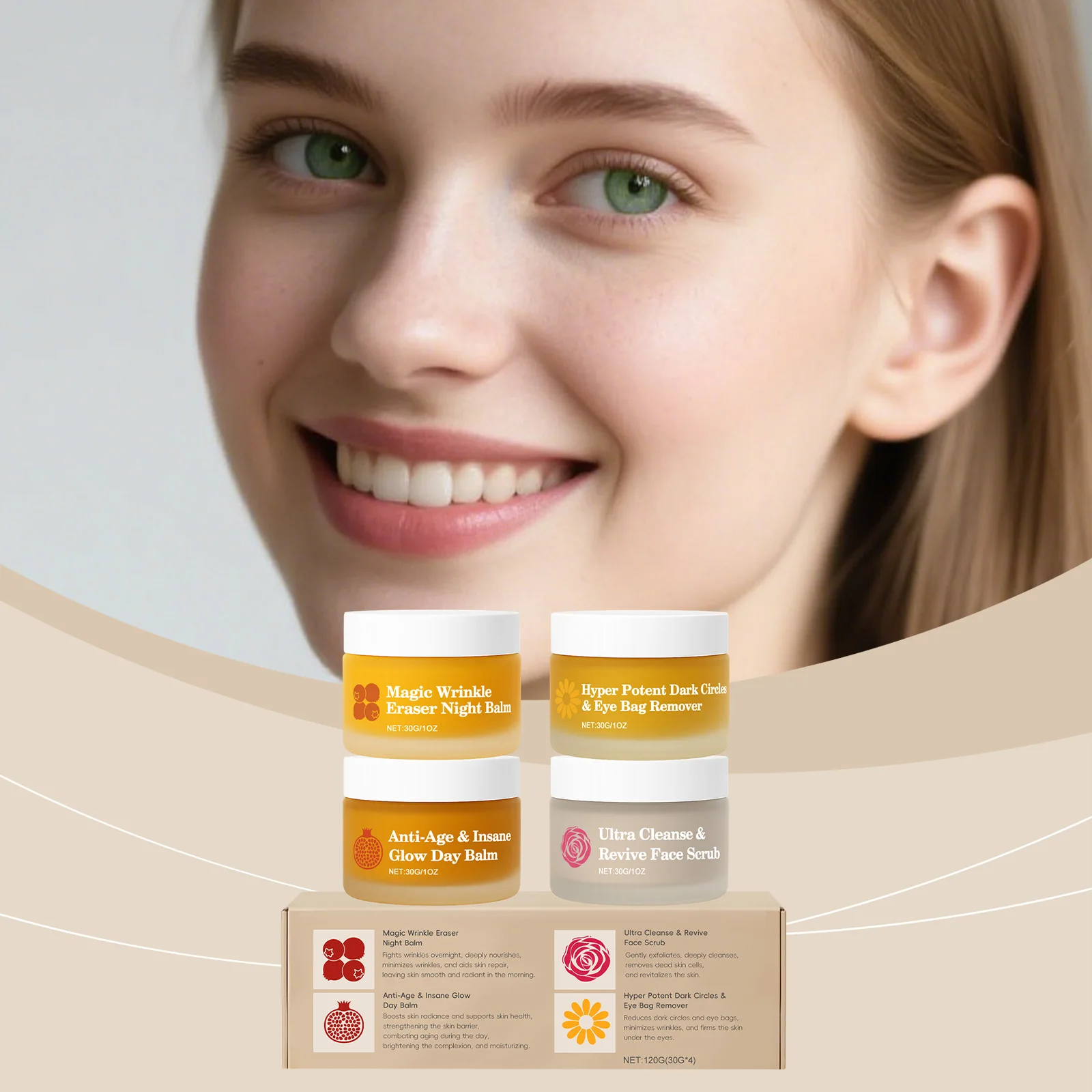 Deep Hydration Firming Skin Gentle Exfoliating Face Care Multi Effect ...