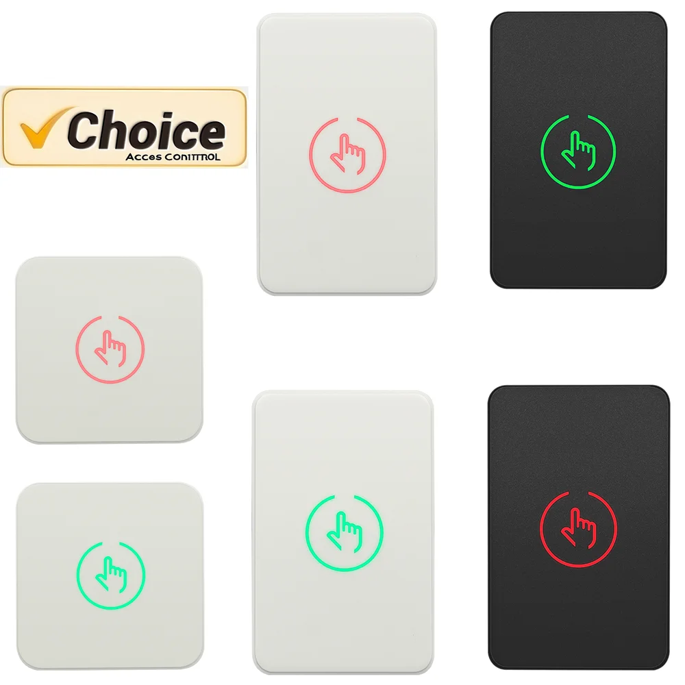 IP65 Exit Button Backlit LED & Dual Activation (Touch/IR Contactless ...