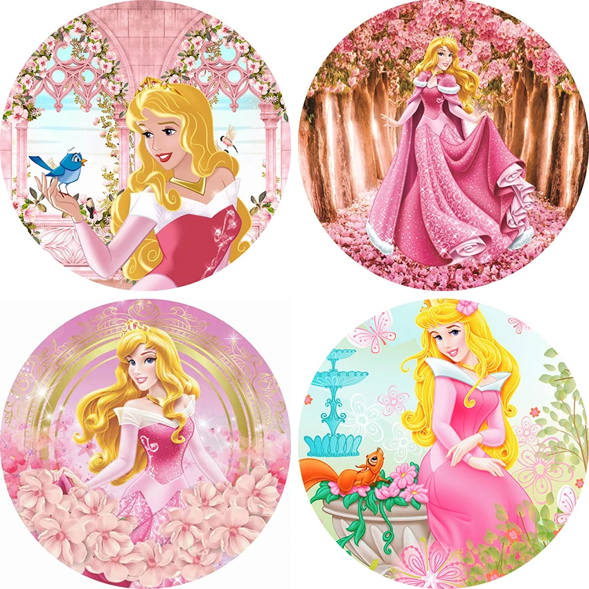 Princess-Aurora-Circle-Backdrop-Briar-Rose-Girl-Birthday-Party-Photo ...