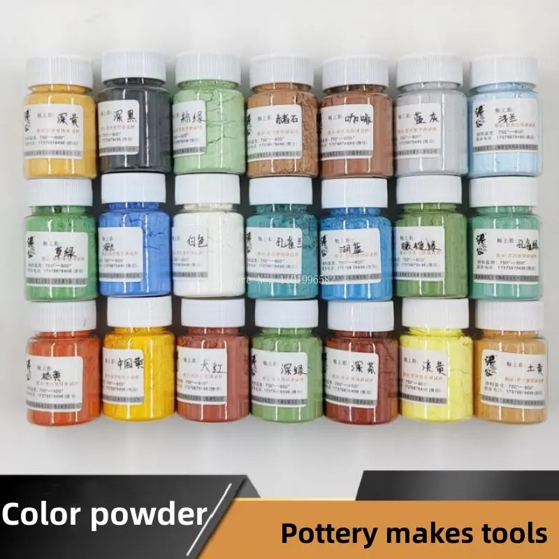 Pottery Glaze Low Temperature Firing New Color Powder Ceramic Painting ...