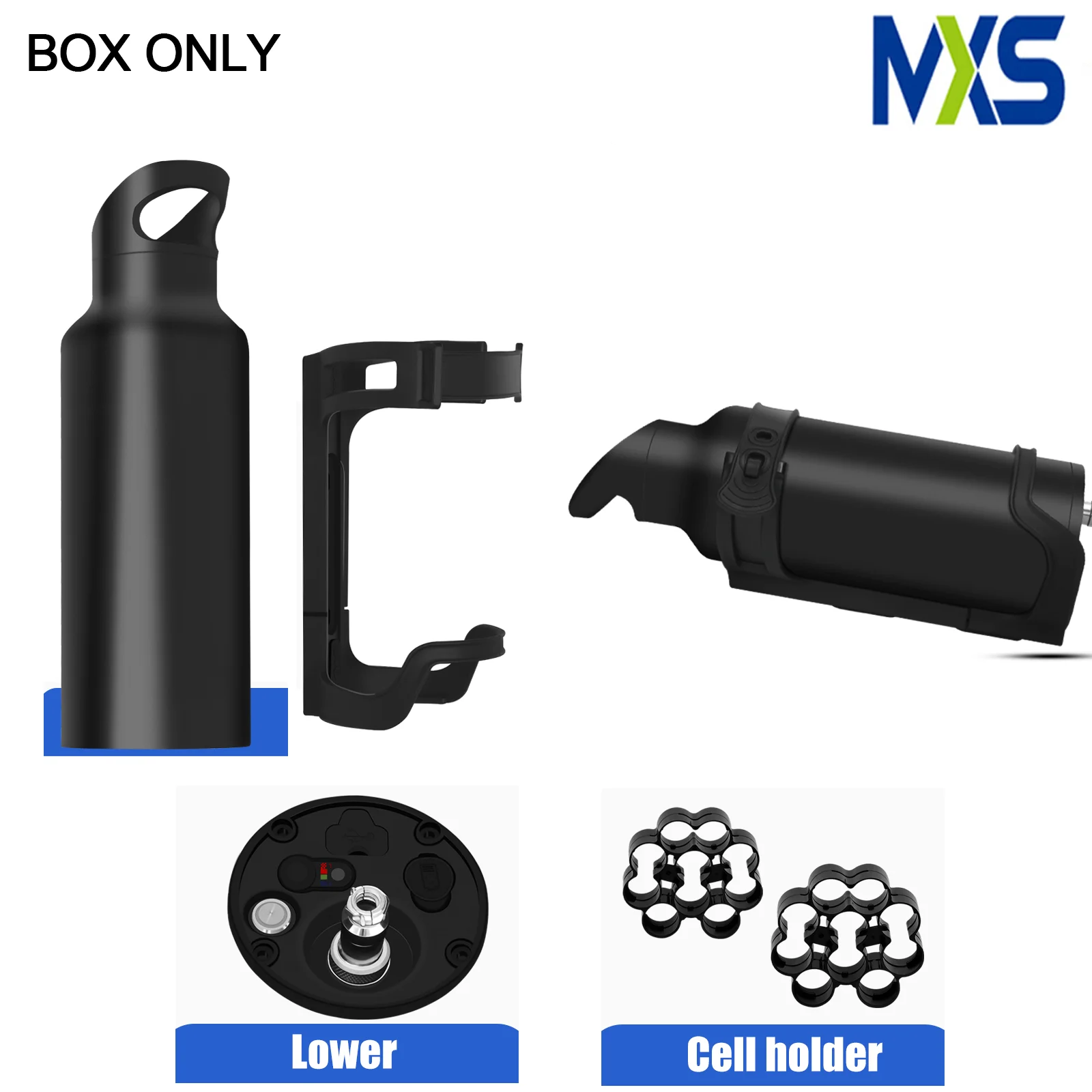 Mini-Bottle-EBike-Battery-Case-MAX-20pcs-18650-Cells-EBike-Battery-Box ...