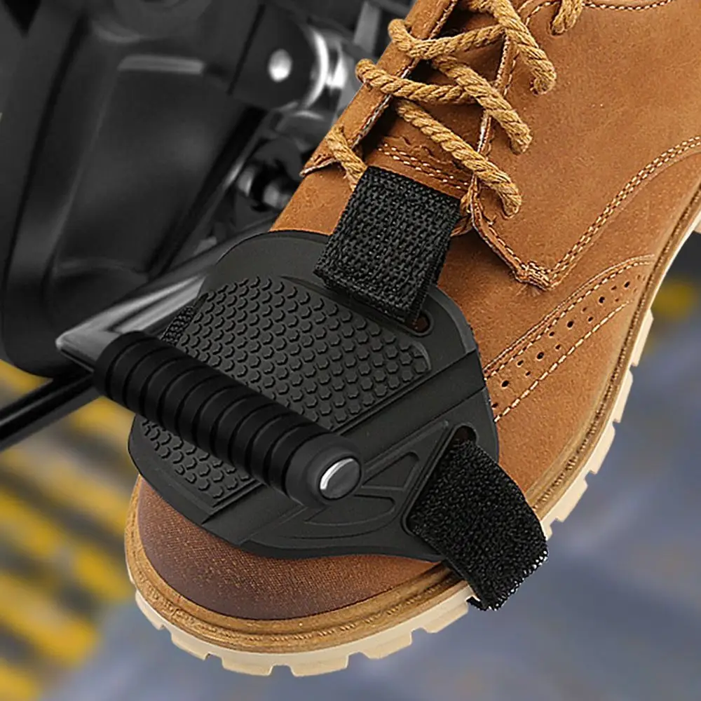 Black Motorcycle Shift Shoe Cover New Non-slip PVC Motorcycle Shifter ...
