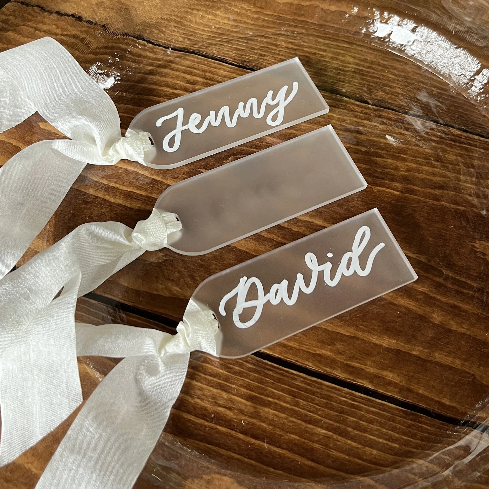 Acrylic Blanks Wedding Place Card,Frosted Acrylic Luggage Tag DIY ...