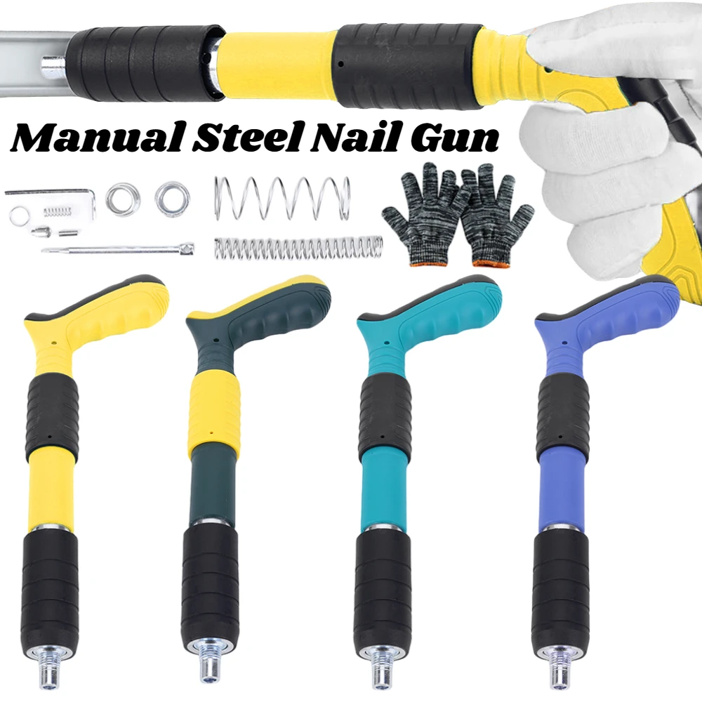Manual-Steel-Nail-Gun-Pneumatic-Air-Nailer-Gun-Adjustable-Wall ...