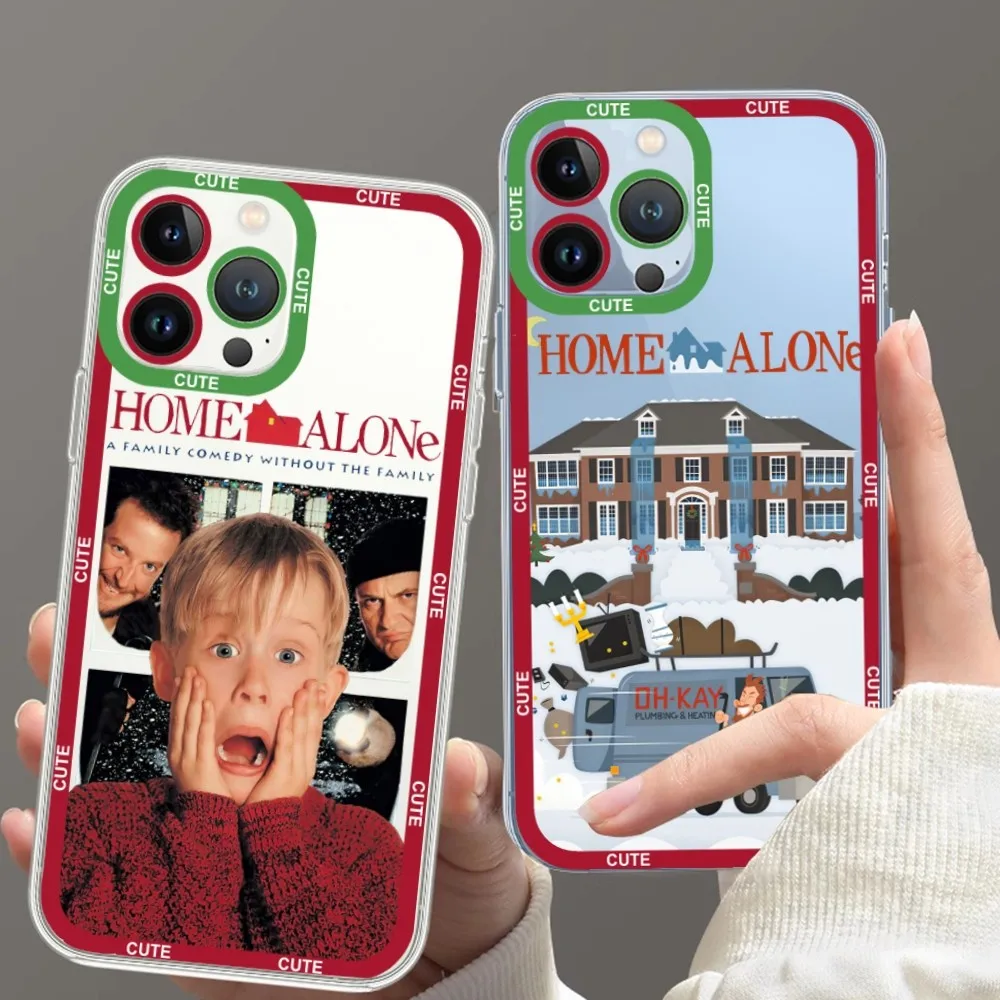 Home-Alone-Phone-Case-For-iPhone-11-12-Mini-13-14-Pro-Max-Transparent ...
