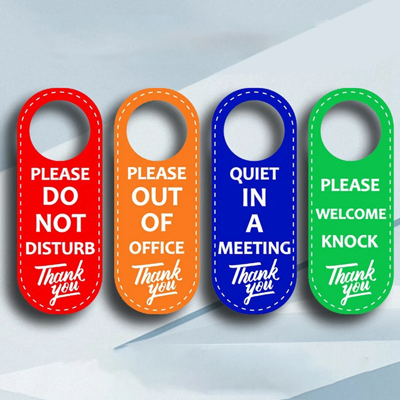Door-Sign-Hanger-Tags-PU-Leather-Cleaning-Label-Do-Not-Disturb-Signs ...