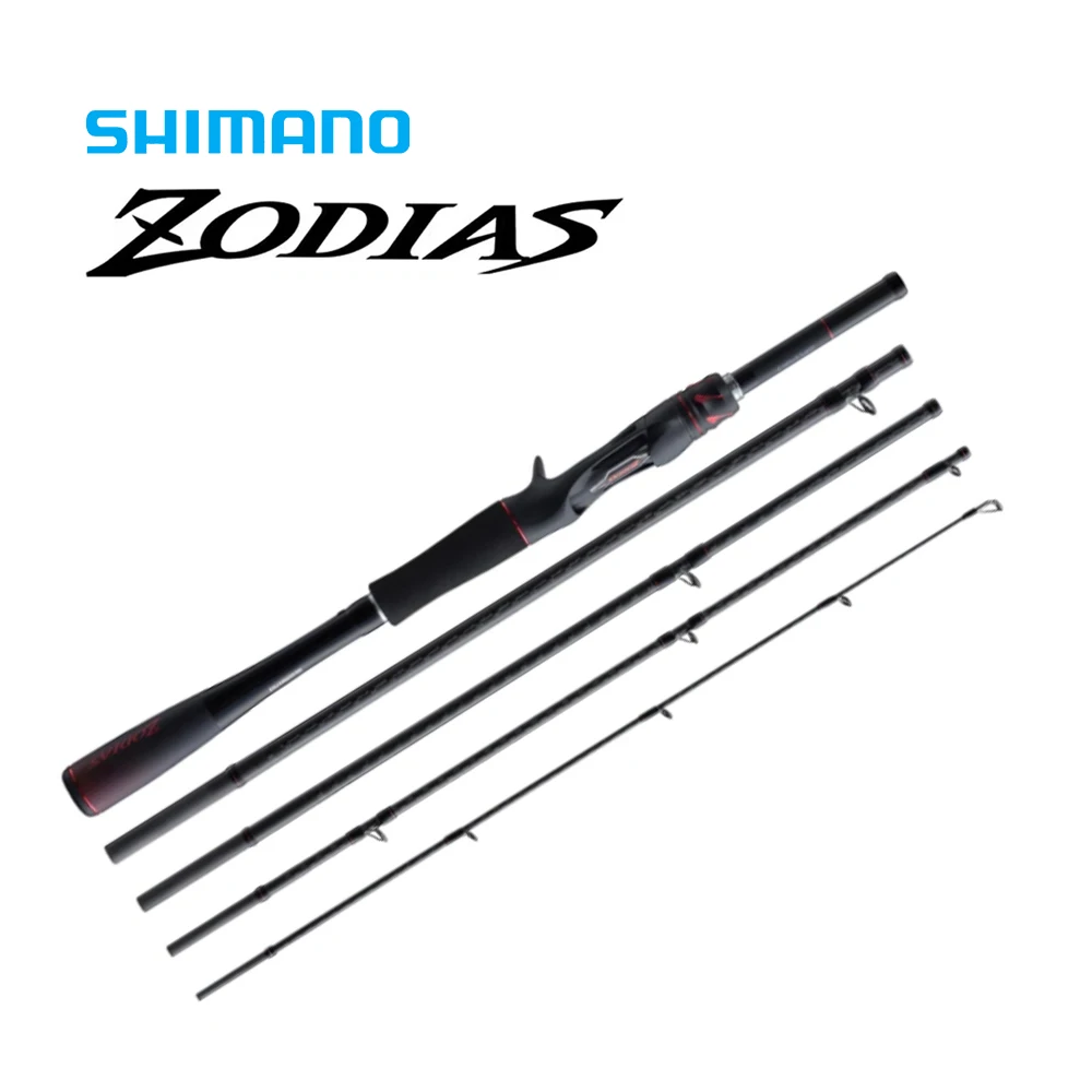 SHIMANO Original ZODIAS PACK TRAVEL Fishing Rod 4/5 SECTIONS L/ML/M/MH Action Carbon Fiber Bass ...