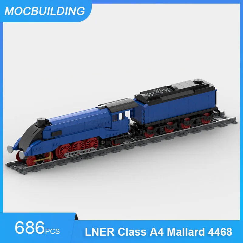 MOC-Building-Blocks-Passenger-Wagon-Freight-wagon-Class-A4-4468-Train-Model-Assemble-Bricks ...