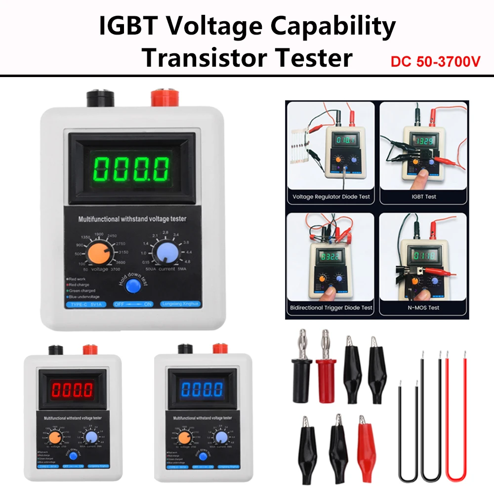 DC 50-3700V IGBT Voltage Capability Transistor Tester Diode MOS ...