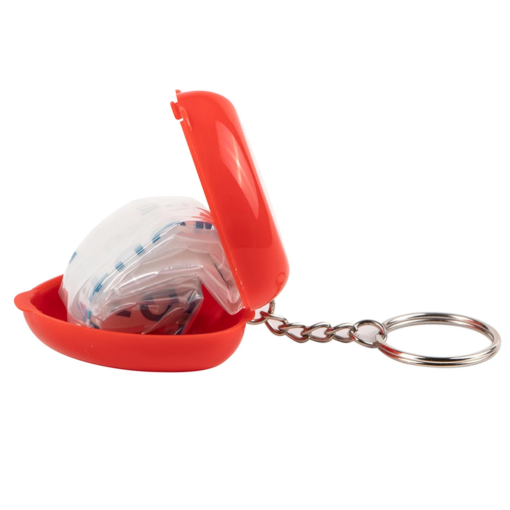 CPR Resuscitator Rescue Emergency First Aid Masks CPR Breathing Mask Mouth Breath One-way Valve ...